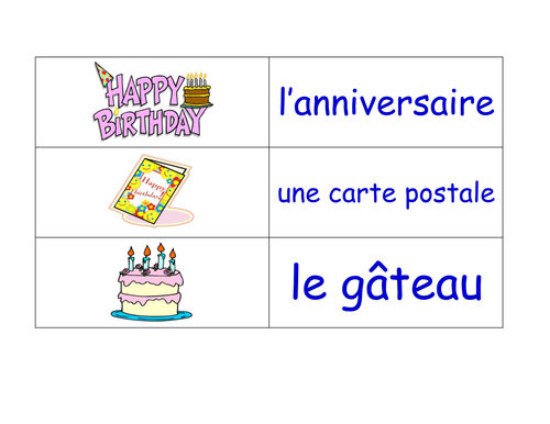 Christmas and Celebrations in French Flashcards (24 French Christmas ...