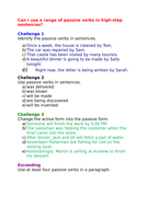 KS2 Passive Verbs (Differentiated with answers) | Teaching Resources