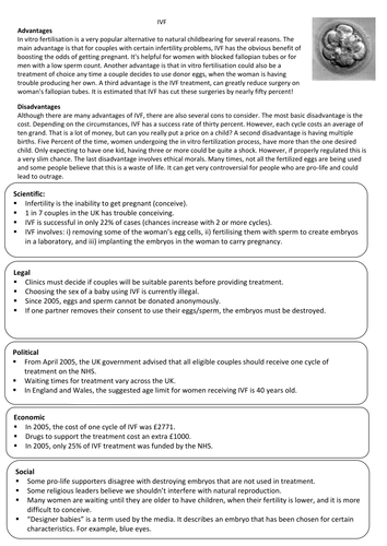Brilliant lesson on IVF (In vitro fertilisation) | Teaching Resources