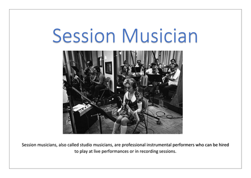 Careers in Music - Classroom Display | Teaching Resources