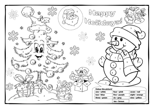 Christmas colouring | Teaching Resources
