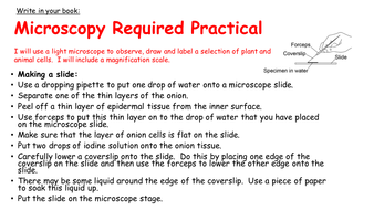 AQA B1.2 Microscopy Required Practical | Teaching Resources