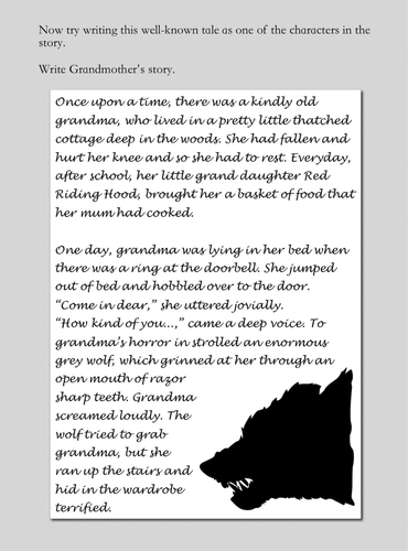 Plan And Write A Story: Little Red Riding Hood (6-9 years) | Teaching ...