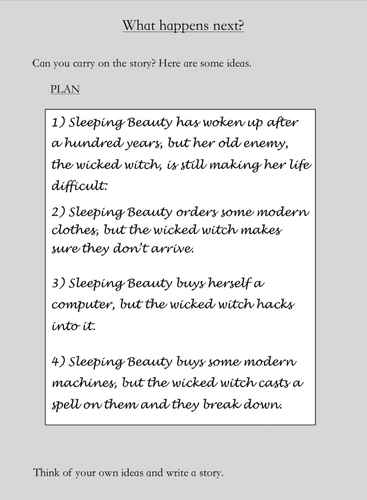 Plan And Write A Story: Sleeping Beauty (6-9 years) | Teaching Resources