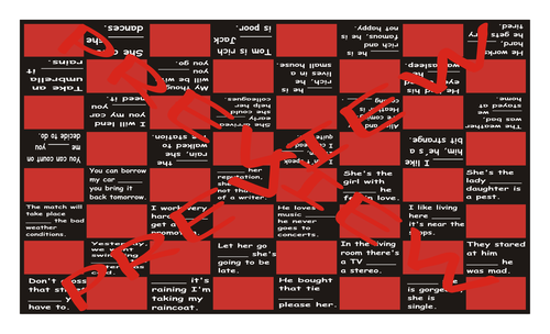 Linking Words and Connectors Checker Board Game | Teaching Resources