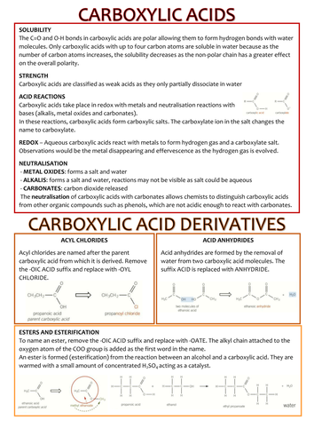 Chemistry A-Level OCR Revision Notes - Aromatic, Carbonyls and ...