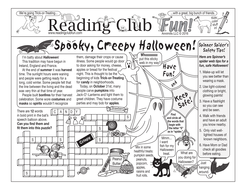 Spooky, Creepy Halloween Two-Page Activity Set | Teaching Resources
