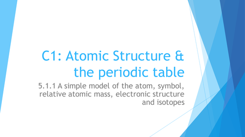 5.1.1.6-7 RAM and electron structure | Teaching Resources