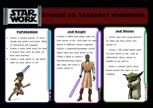 Star Work Lesson Resources (Takeaway Homework, Word Mat, and Plenary ...