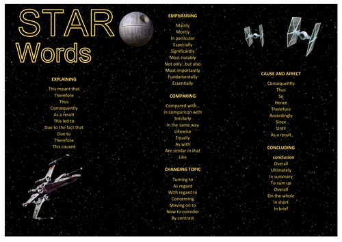 Star Work Lesson Resources (Takeaway Homework, Word Mat, and Plenary ...