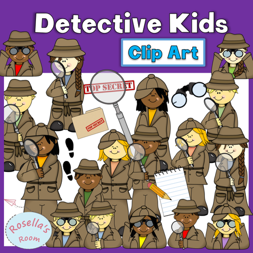 Detective Kids Clip Art by RosellasRoom - Teaching Resources - TES