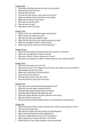 War Horse Michael Morpurgo comprehension questions by chapter by ...