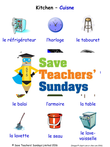 Home in French Worksheets, Games, Activities and Flash Cards (with ...