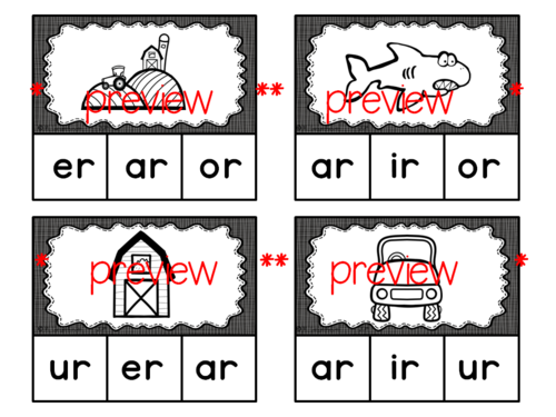 R-Controlled Clip Cards | Teaching Resources
