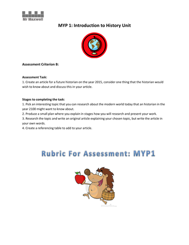 Year 7/ MYP 1 mini unit: What is History | Teaching Resources