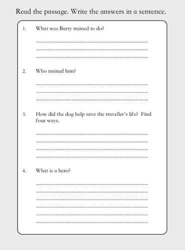 Dogs: Practise Reading Comprehension Skills (6-9 years) | Teaching ...