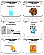 Elements Compounds Mixtures Task Cards | Teaching Resources