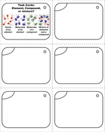 Elements Compounds Mixtures Task Cards | Teaching Resources