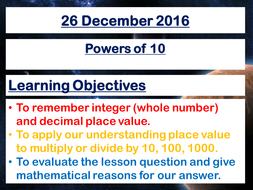 Standard Form and Powers of 10 (3 Lessons) | Teaching Resources
