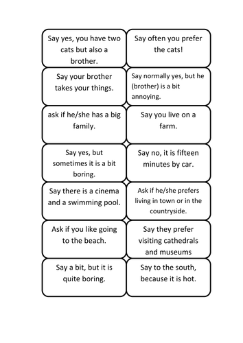 Role-play ACTIVITY | Teaching Resources