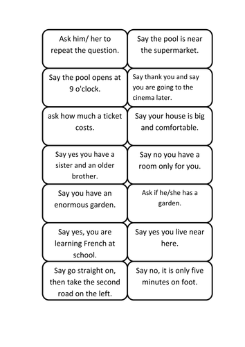 Role-Play ACTIVITY | Teaching Resources