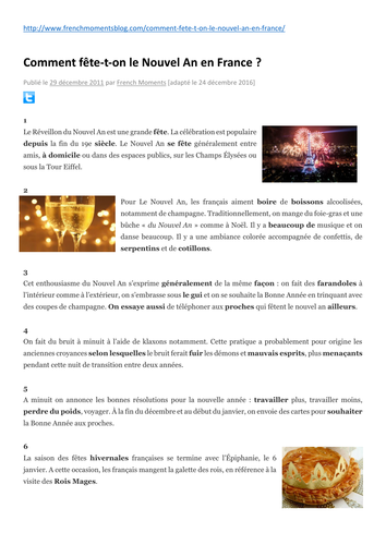 French Christmas and New Year Bundle - Noël / Le Nouvel An | Teaching ...