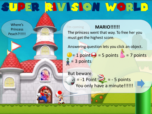 Mario Themed Lesson Resources (Takeaway Homework, Word Mat and 2 ...
