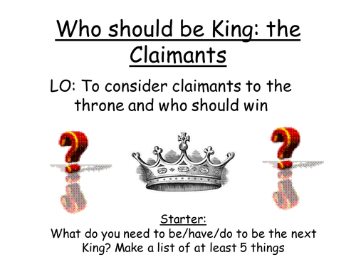 William the Conqueror and consolidation of power | Teaching Resources