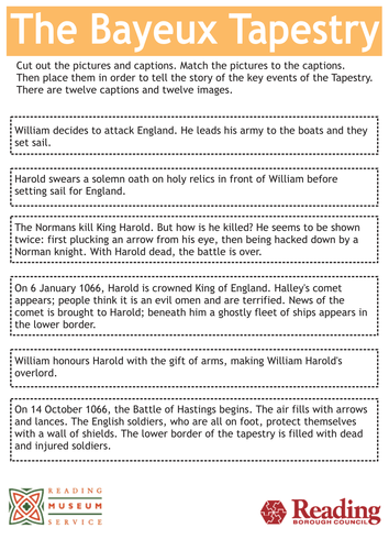 Bayeux Tapestry Source Lesson | Teaching Resources