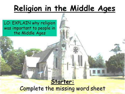 Religion in the Middle Ages | Teaching Resources