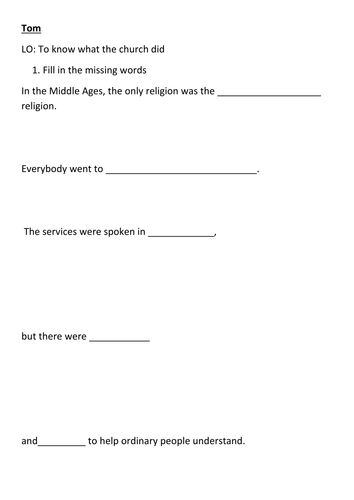 Religion in the Middle Ages | Teaching Resources