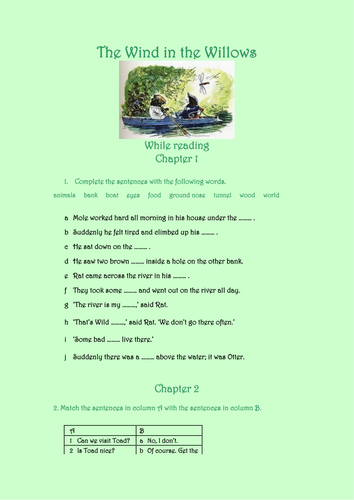 The Wind in the Willows PPT and Worksheet | Teaching Resources