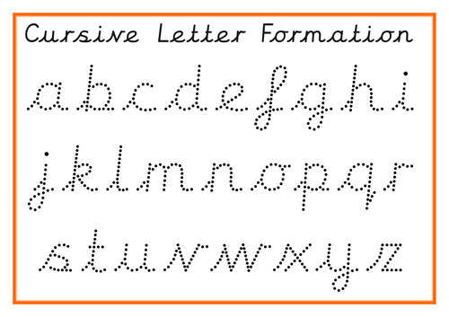 Cursive Alphabet Posters and Cursive Formation Practice | Teaching ...
