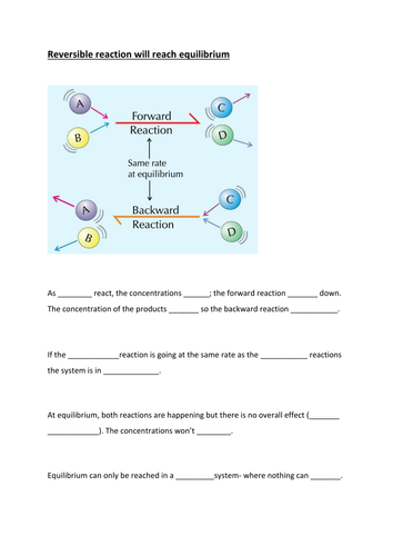 L13 & 14 Reversible reactions & Equilibrium and Le Chatelier’s ...