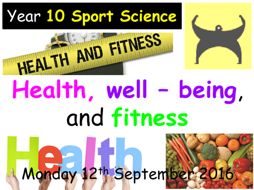 Health and Fitness New GCSE PE Specification | Teaching Resources