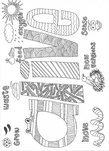 Characteristics of Living Things: Colouring Page | Teaching Resources