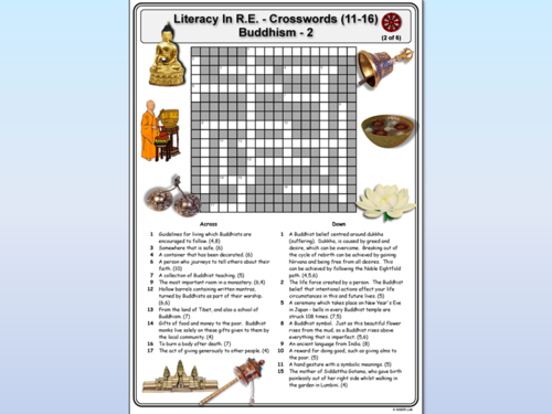 Literacy In Buddhism - Print Masters | Teaching Resources