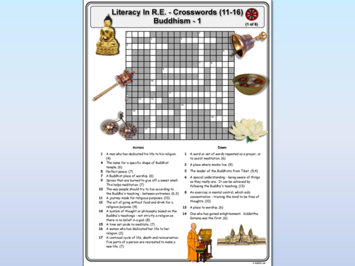 Literacy In Buddhism - Print Masters | Teaching Resources