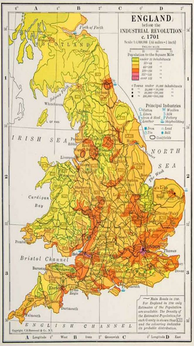 Industrial Revolution In Britain Map