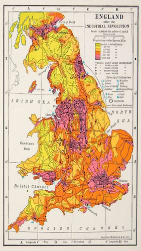 Industrial Revolution In Britain Map