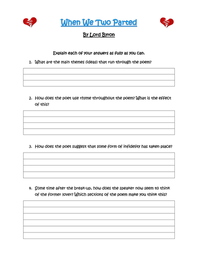 AQA Love/ Relationships Poetry Lesson Bundle! | Teaching Resources