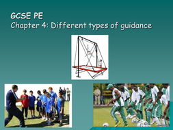GCSE PE - Types of guidance | Teaching Resources