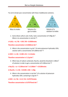Moles and concentration worksheet - Not so Simple Solutions | Teaching ...