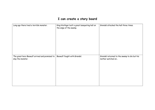 Beowulf, 3 week writing unit | Teaching Resources