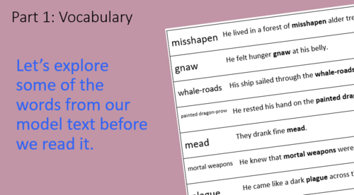 Beowulf, 3 week writing unit | Teaching Resources