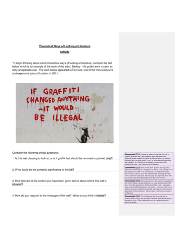 The Critical Anthology - AQA | Teaching Resources The Critical Anthology - AQA | Teaching Resources
