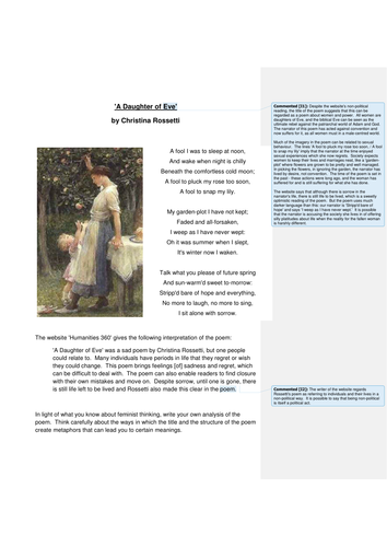 The AQA Critical Anthology - Feminist Theory | Teaching Resources The AQA Critical Anthology - Feminist Theory | Teaching Resources