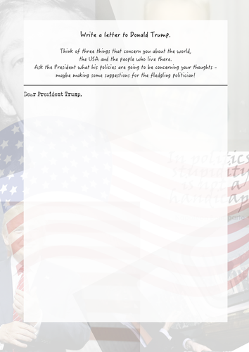 Donald Trump - The New President | Teaching Resources