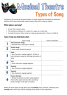Musical Theatre Resource Pack | Teaching Resources