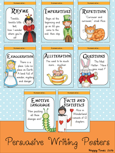 8 PERSUASIVE WRITING POSTERS for Literacy | Teaching Resources
